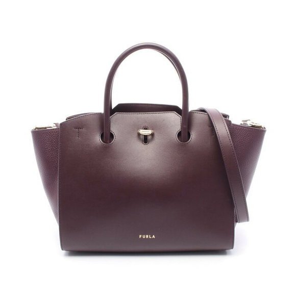 Furla | Bags | Furla Genesi Handbag Leather Purple | Poshmark